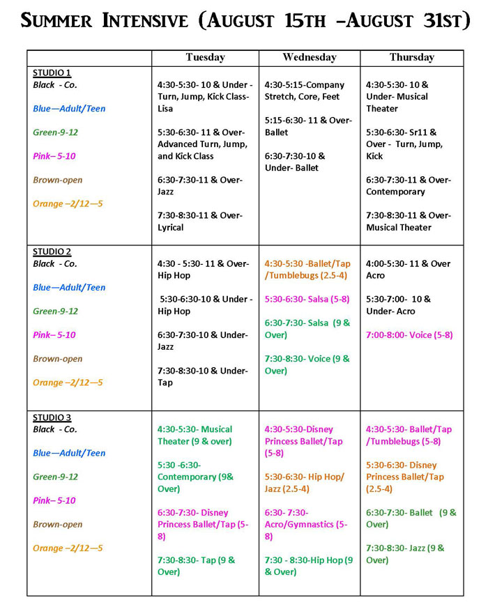 Boot Camp Session Summer Intensive