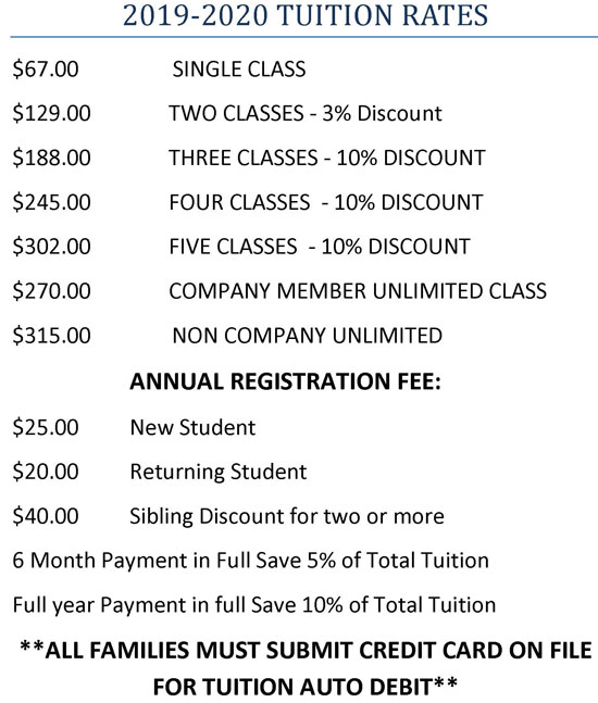 2019-2020 FALL TUITION PAYMENT PLANS